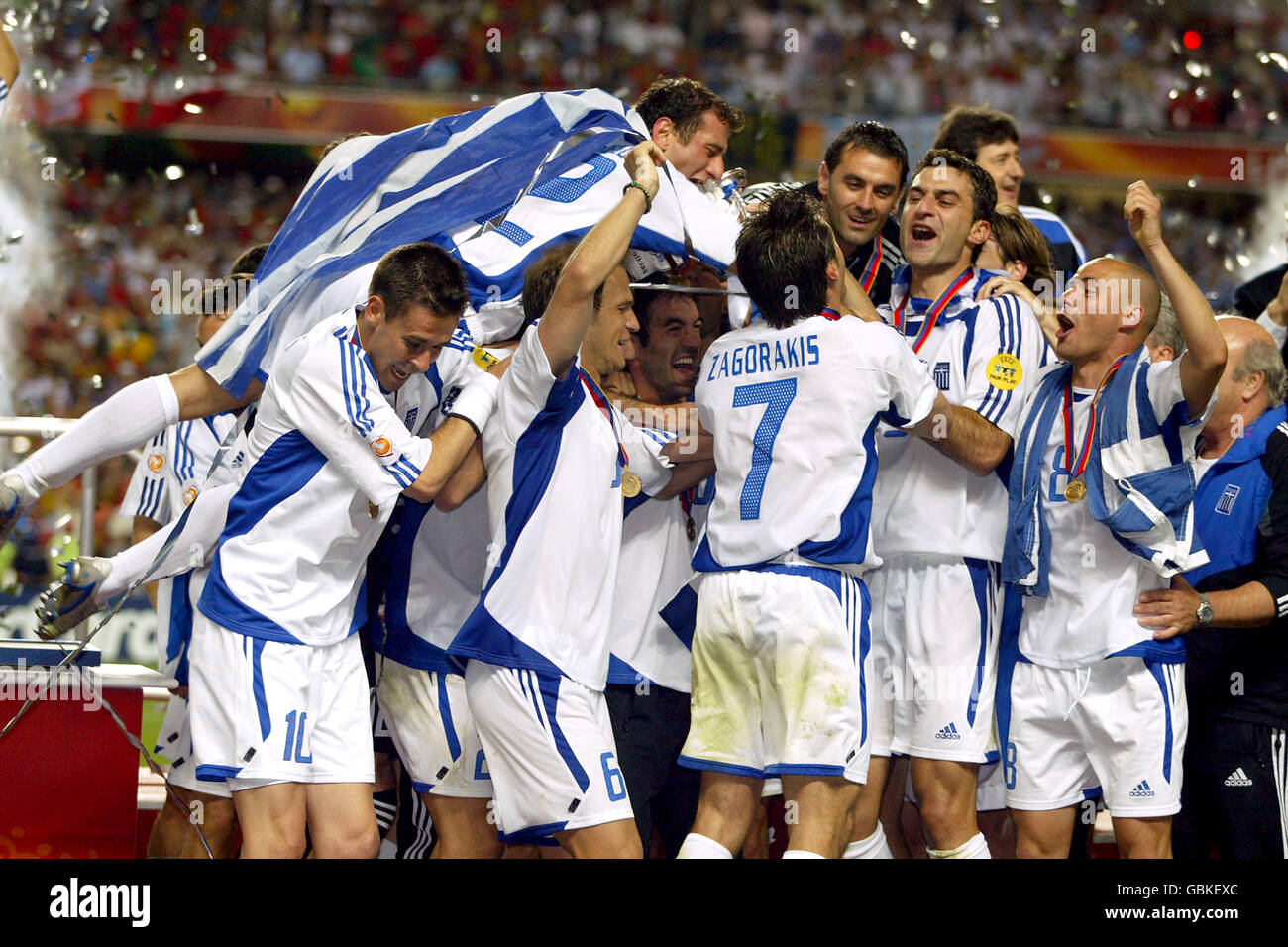 Football top half cele trophy hi-res stock photography and images - Alamy