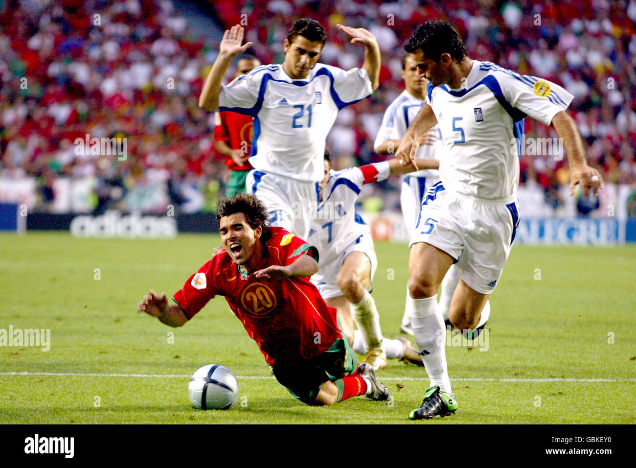 Soccer uefa european championship 2004 final portugal v greece hi-res ...