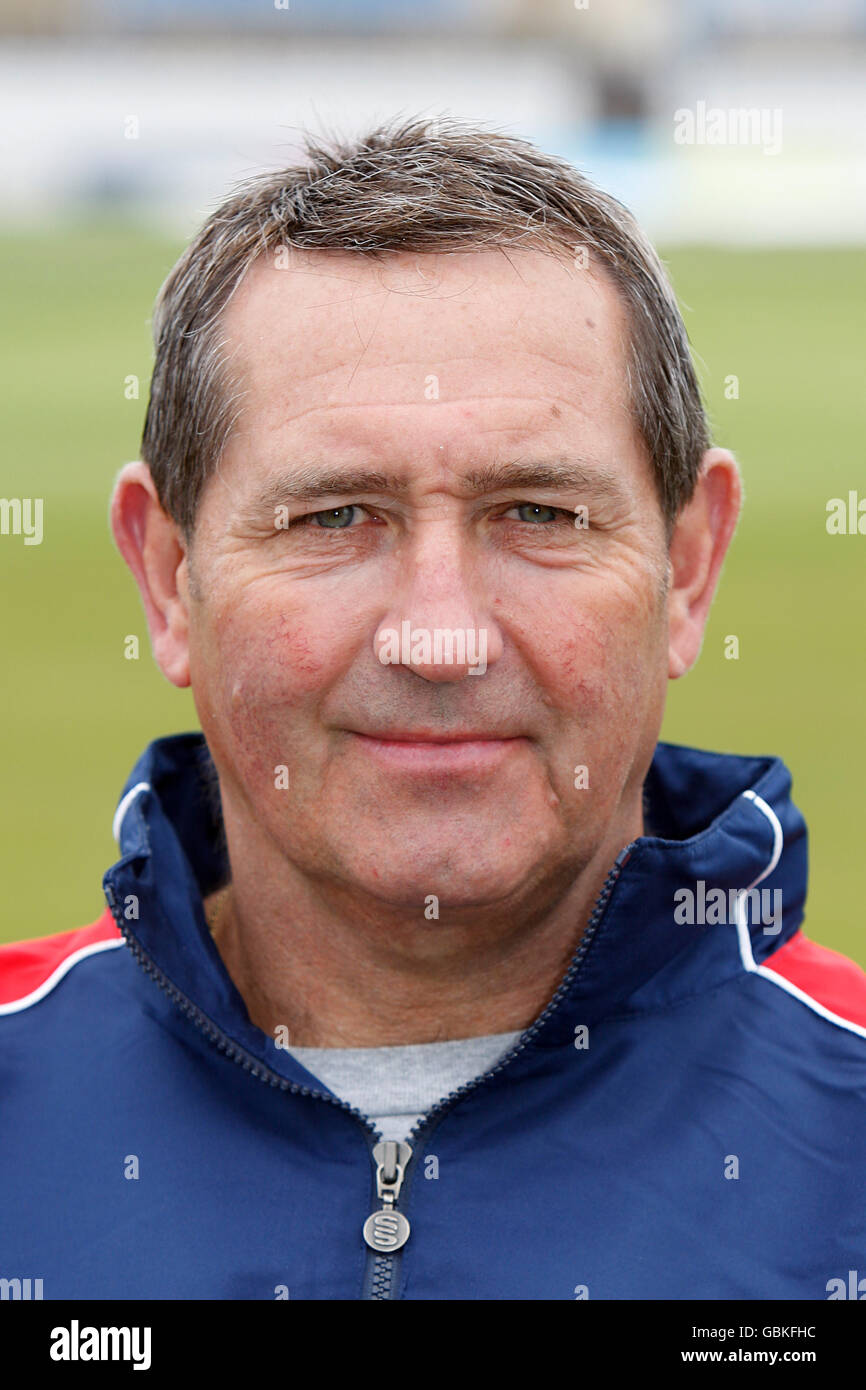 Graham gooch of essex county cricket club batting hi-res stock ...