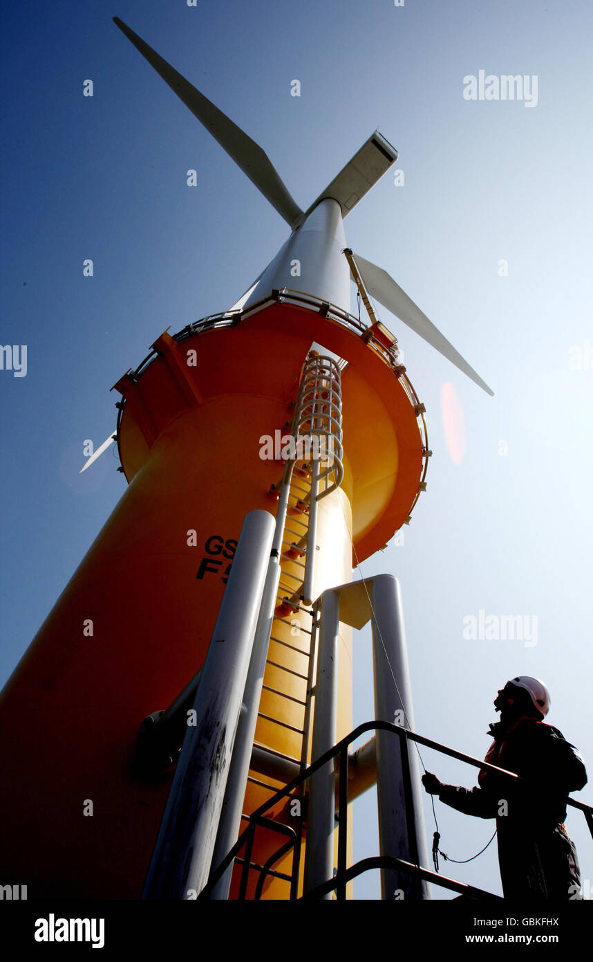Gunfleet Sands wind farm Stock Photo - Alamy