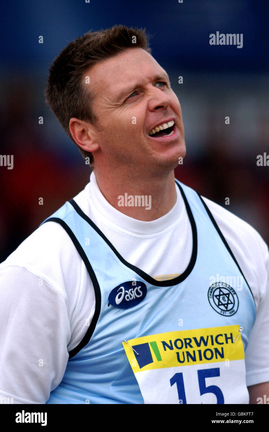 Great Britain's Steve Backley looks disappointed after winning the ...
