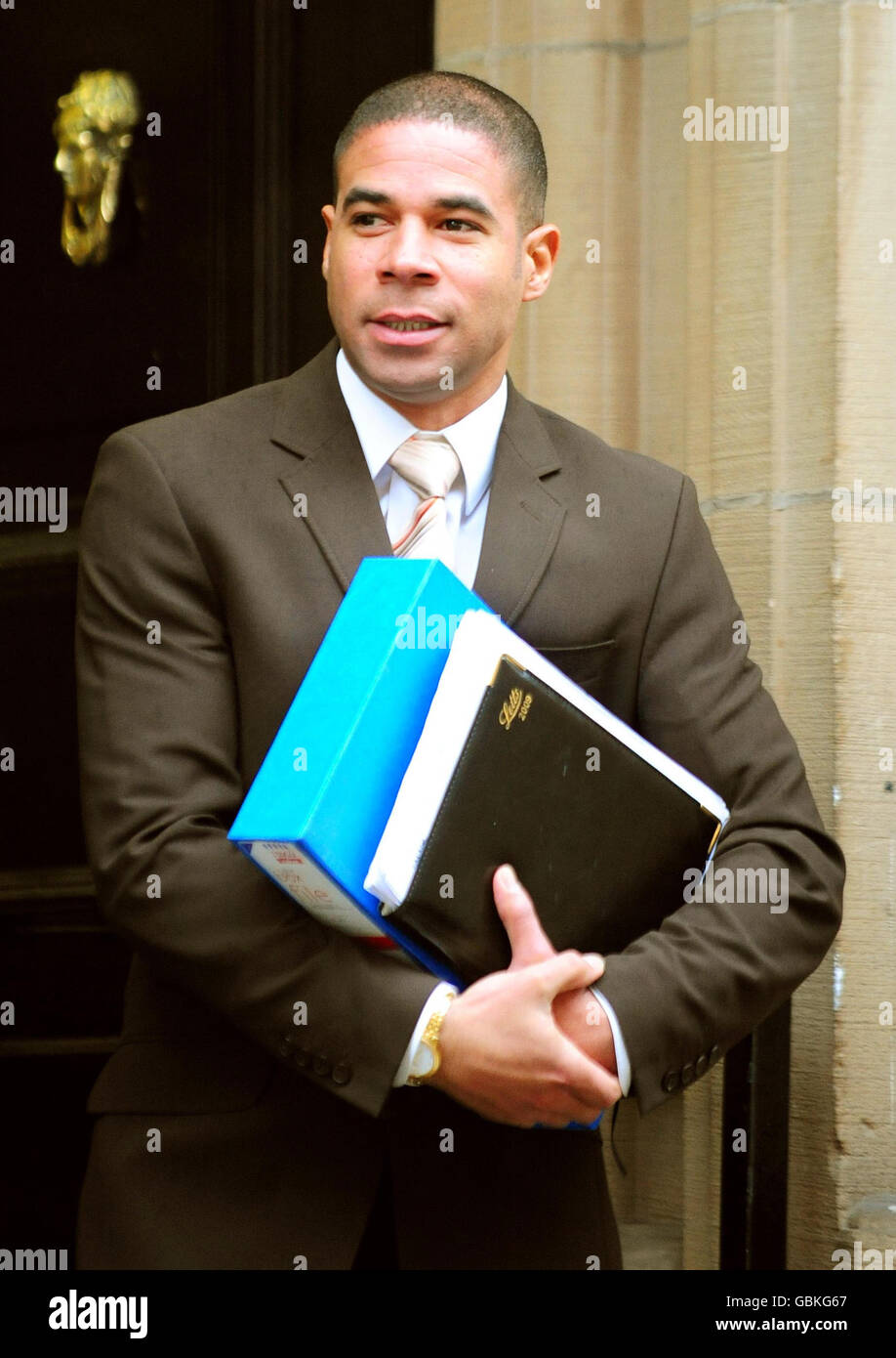 Midlands bbc television presenter ashley blake outside birmingham crown ...