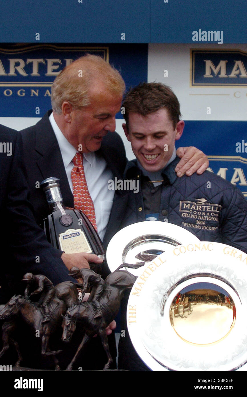 Victory in martell cognac grand national steeplechase hi-res stock ...