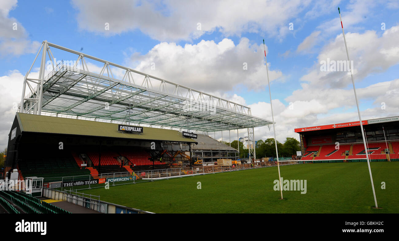 Demolition of the Caterpillar stand continues as the new stand takes ...