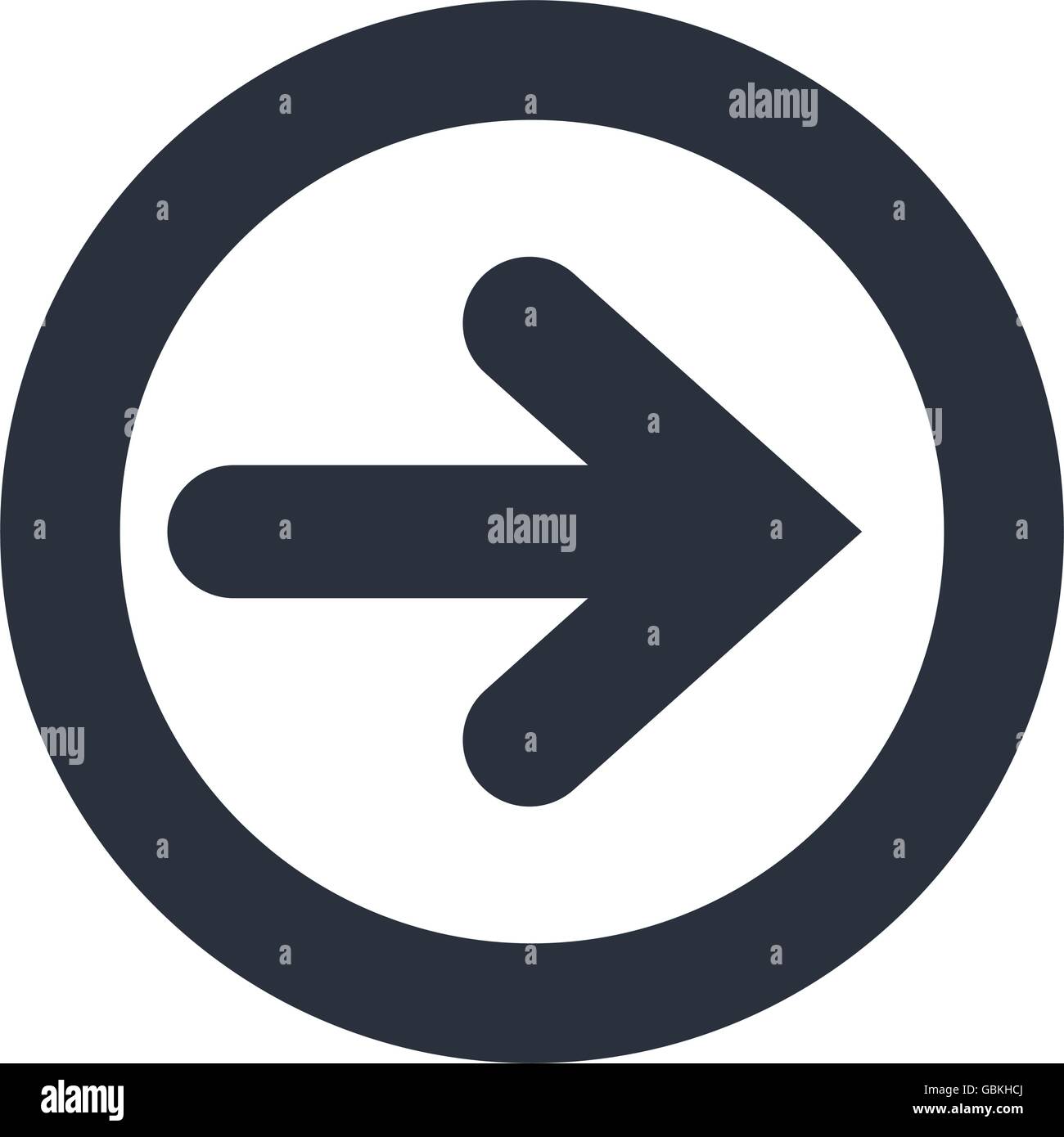 Arrow isolated flat icon, vector illustration Stock Vector Image & Art ...