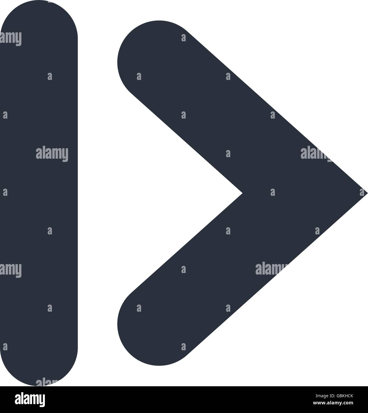 Arrow isolated flat icon, vector illustration Stock Vector Image & Art ...