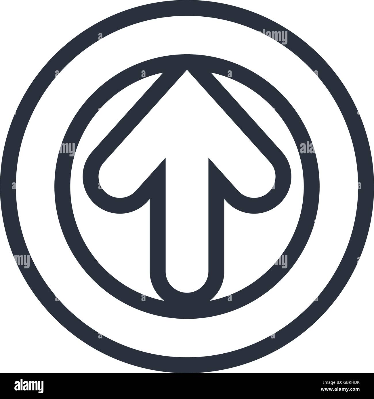 Arrow isolated flat icon, vector illustration Stock Vector Image & Art ...