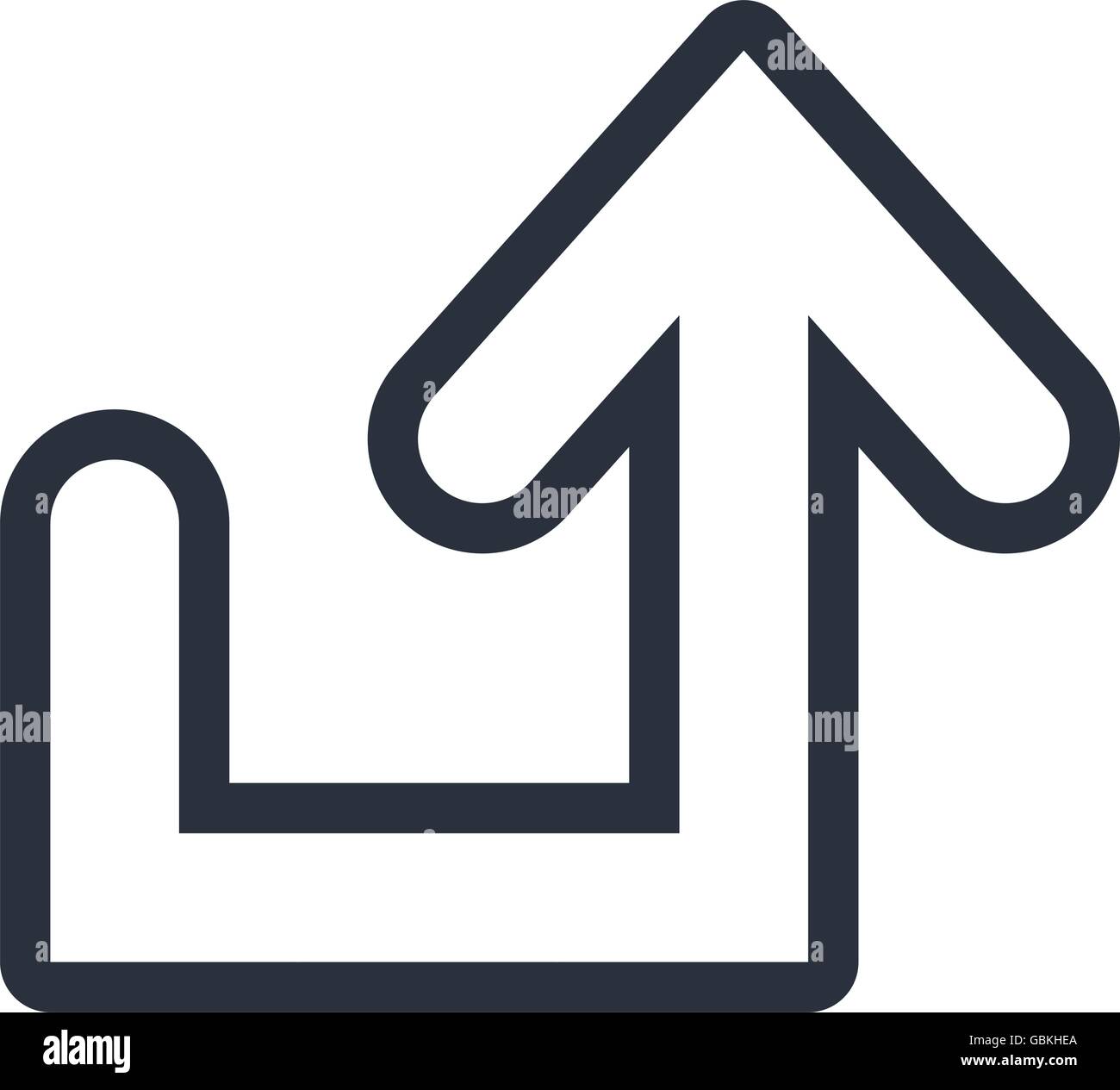 Arrow isolated flat icon, vector illustration Stock Vector Image & Art ...