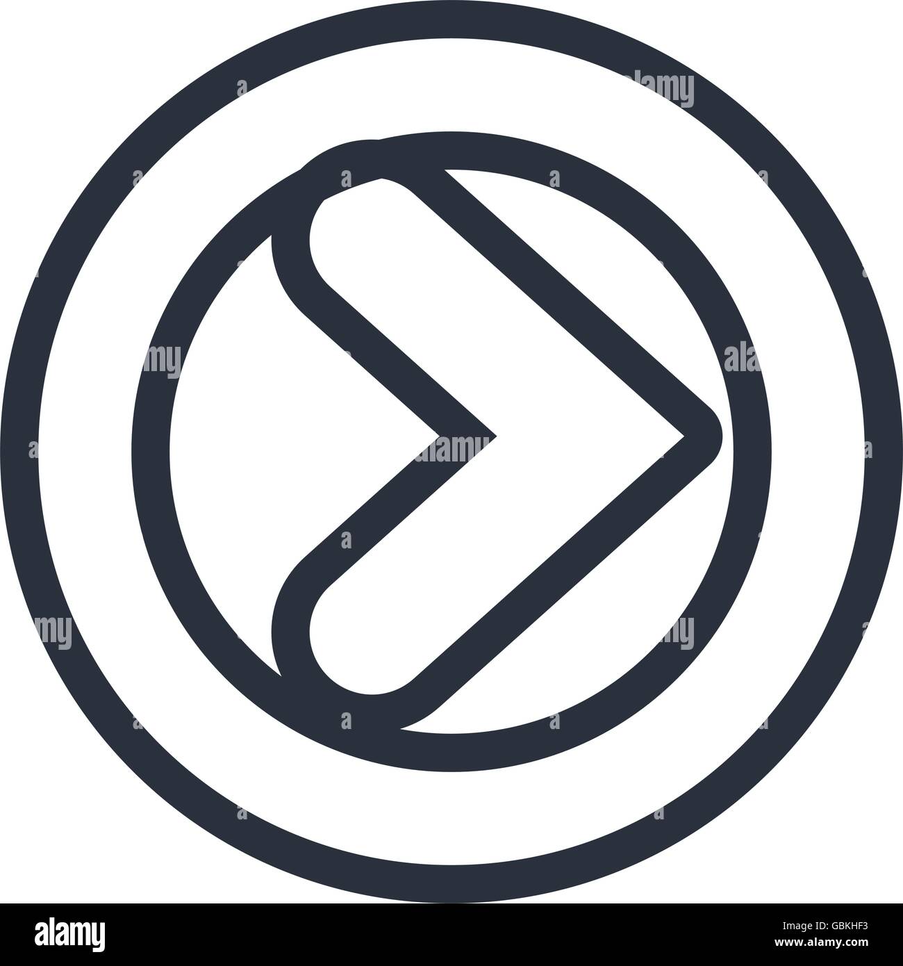 Arrow isolated flat icon, vector illustration Stock Vector Image & Art ...