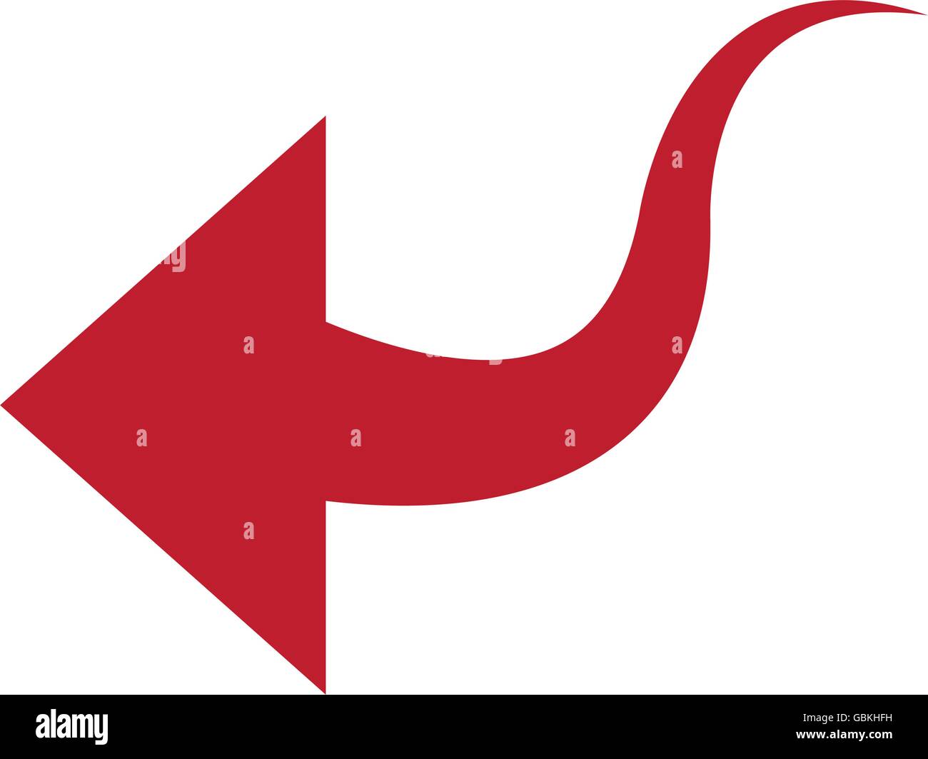 Arrow isolated flat icon, vector illustration Stock Vector Image & Art ...