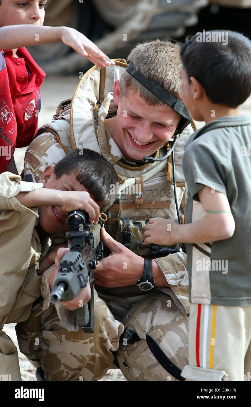 A member of 15 Squadron RAF Regiment during one of the last patrols ...