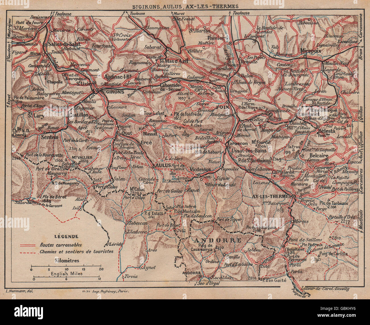 Foix map hi-res stock photography and images - Alamy