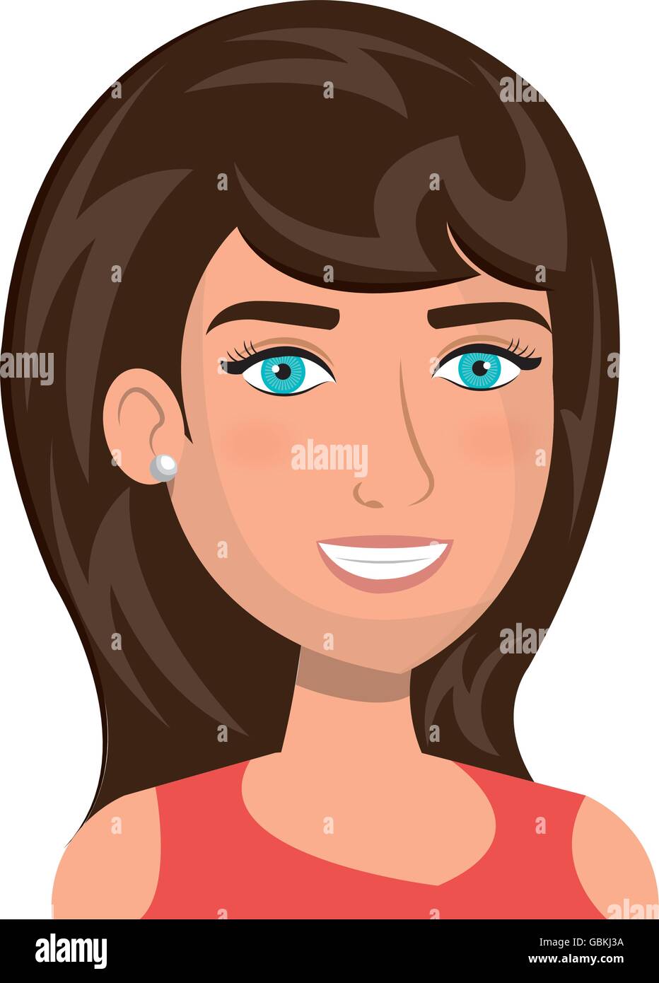 Youngand beautiful woman cartoon Stock Vector Image & Art - Alamy