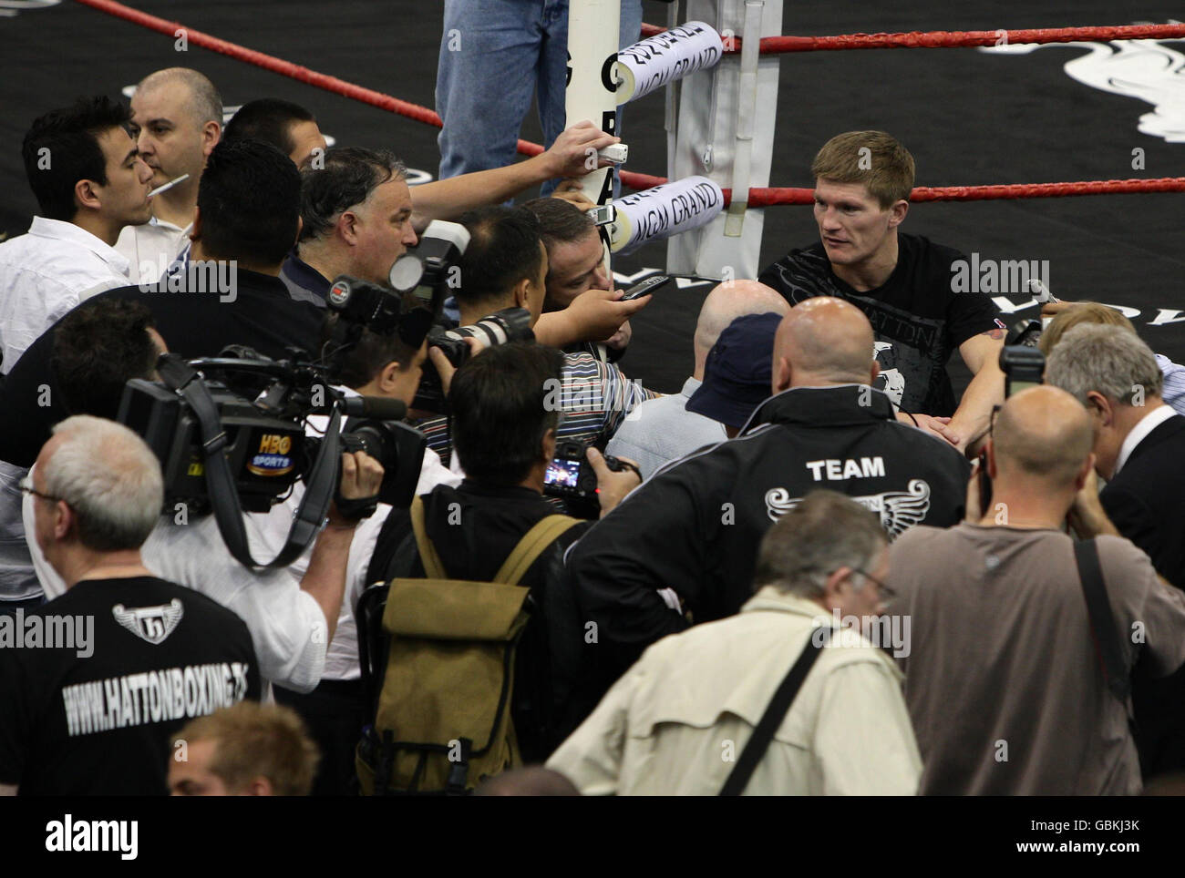 Boxing - Ricky Hatton Training Session - MGM Grand Hotel. Ricky Hatton ...