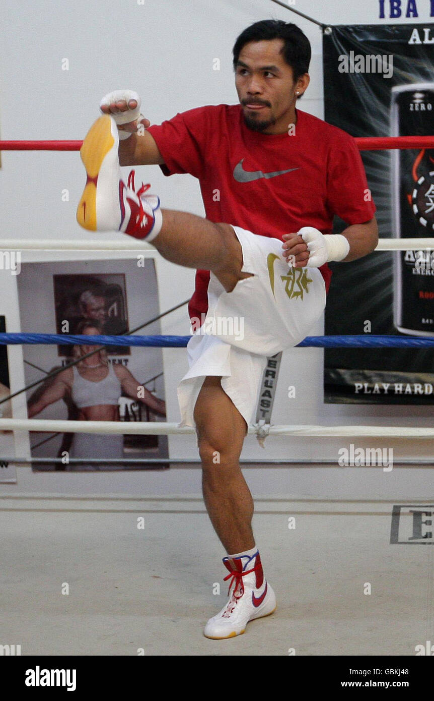 Boxing - Manny Pacquiao Training Session - IBA Gym Stock Photo - Alamy