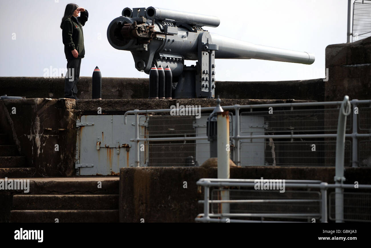 STANDALONE PHOTO. Monica Fay from English Heritage looks out over ...