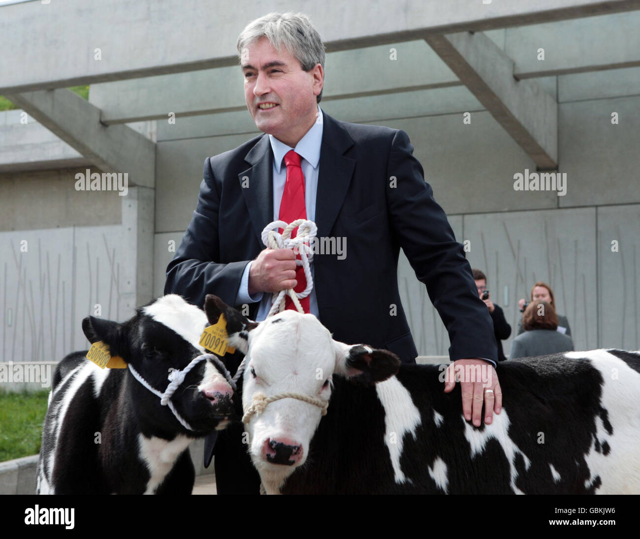 Protest over falling price of milk Stock Photo - Alamy