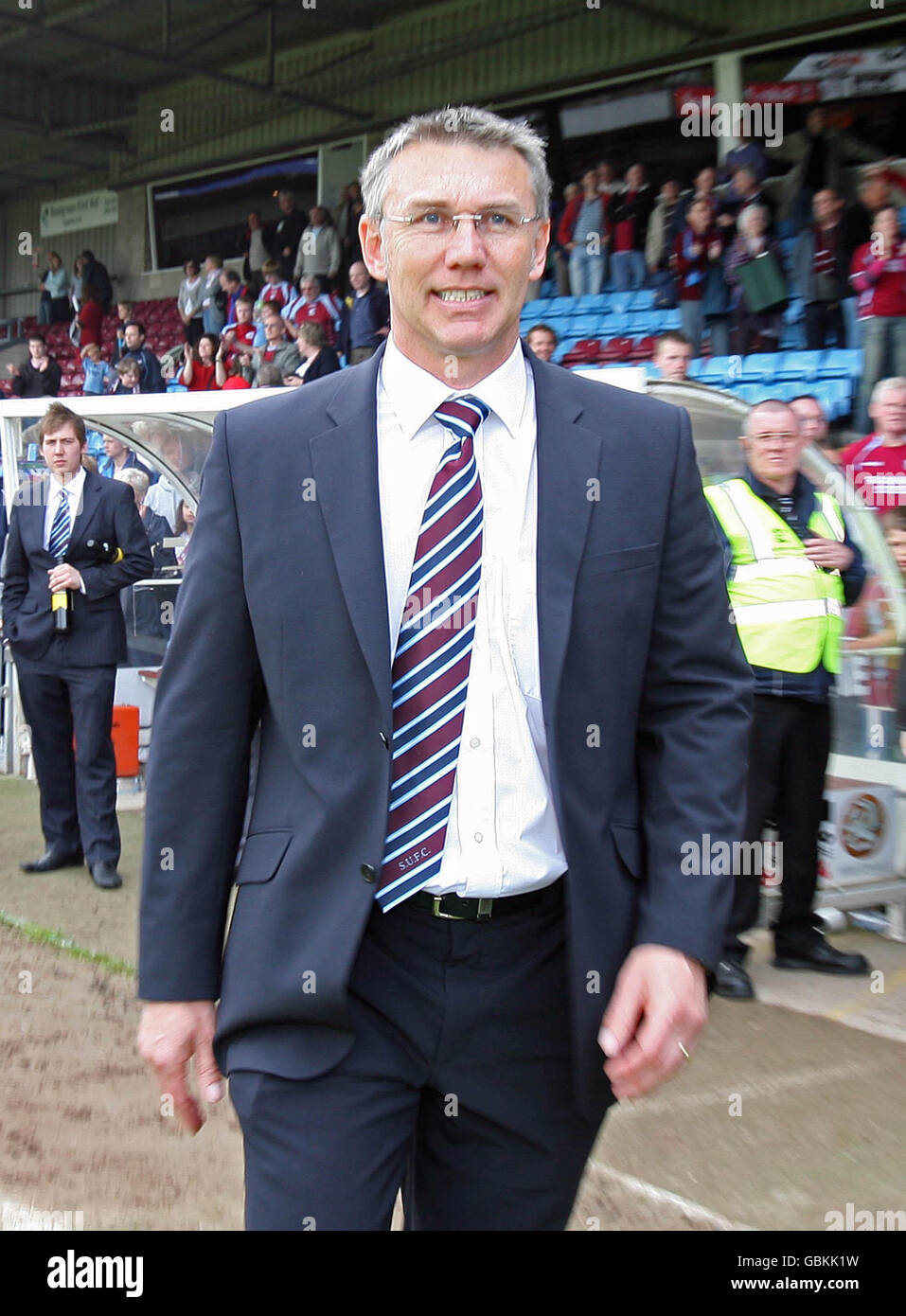 Scunthorpe united manager nigel adkin hi-res stock photography and ...