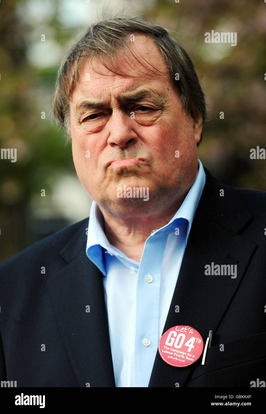 John Prescott talks to the media in Keighley town centre today on the ...