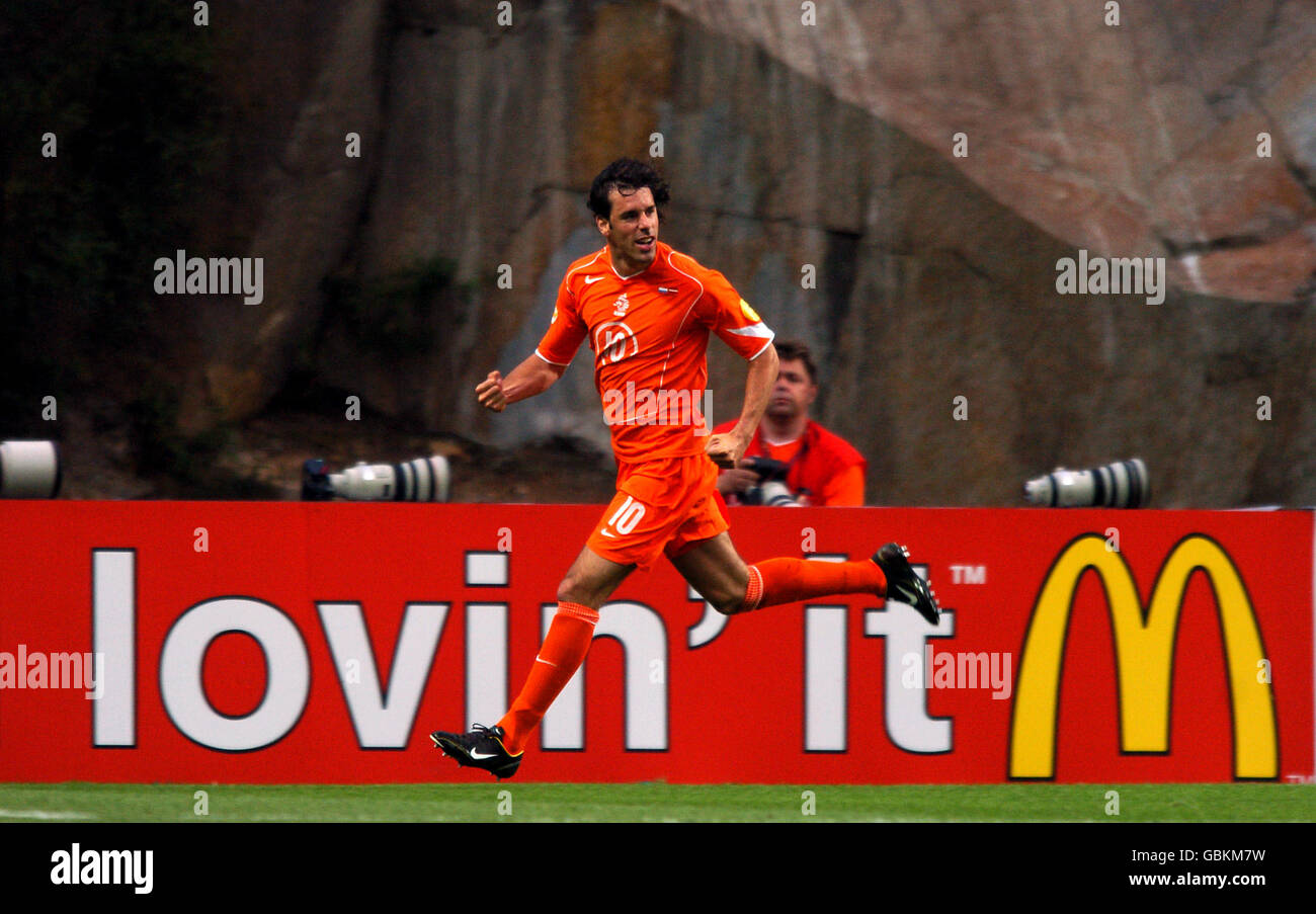 Netherlands ruud van nistelrooy celebrates hi-res stock photography and ...