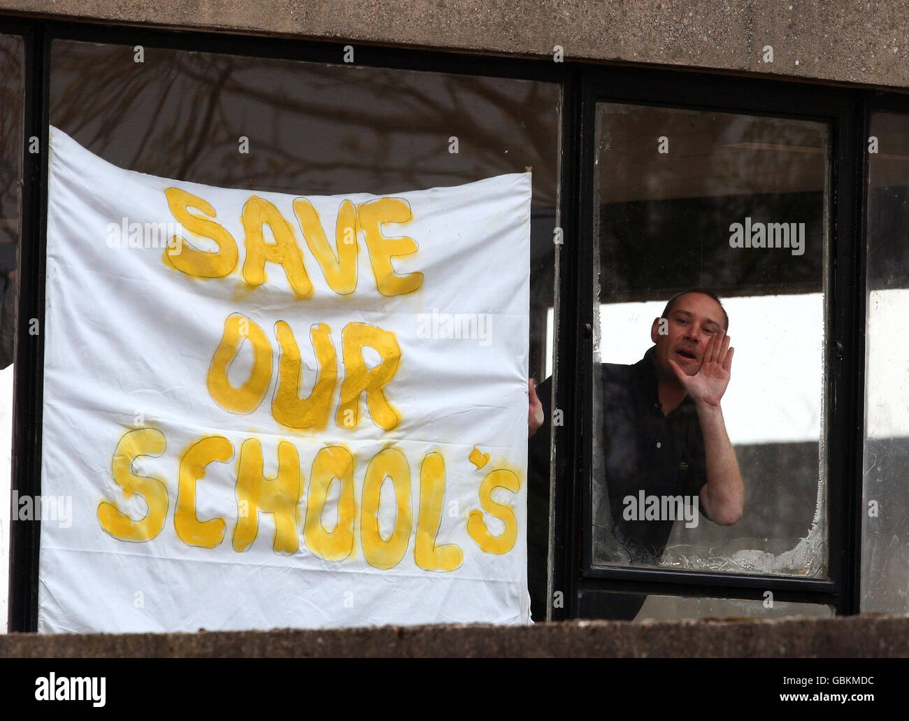 Glasgow Save Our Schools Campaign Stock Photo - Alamy