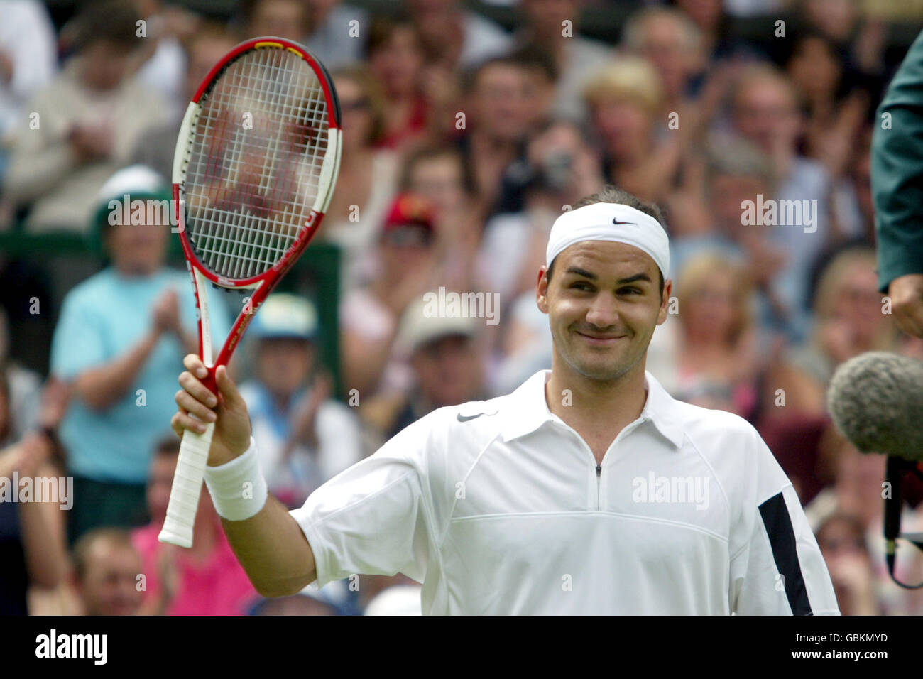 Tennis - Wimbledon 2004 - First Round - Roger Federer v Alex Bogdanovic ...