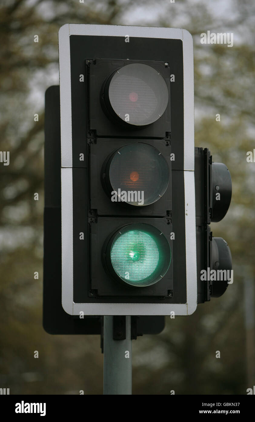 'Green wave' motoring scheme Stock Photo - Alamy