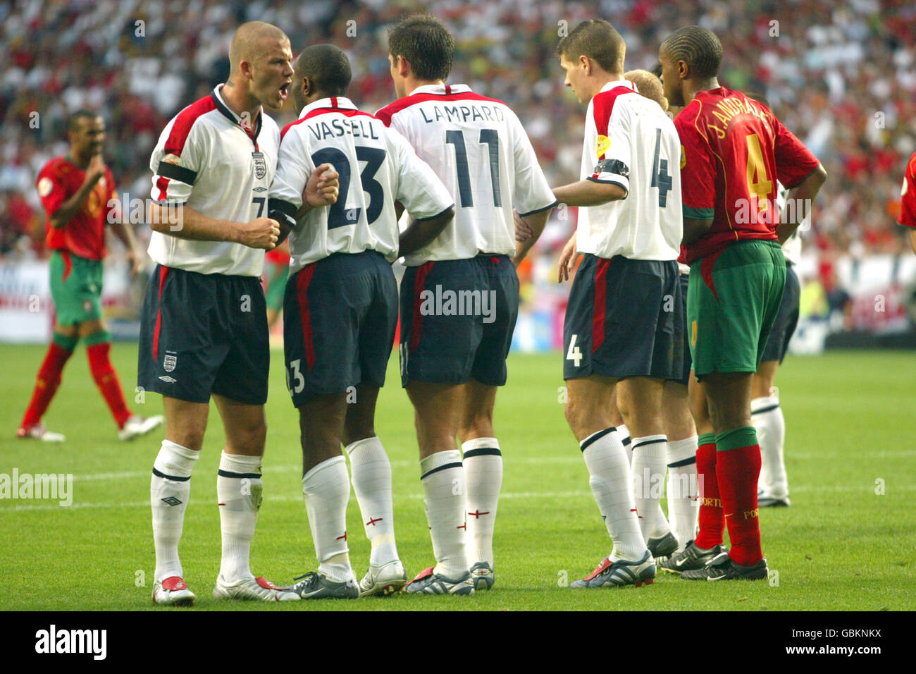 Englands l r david beckham hi-res stock photography and images - Alamy