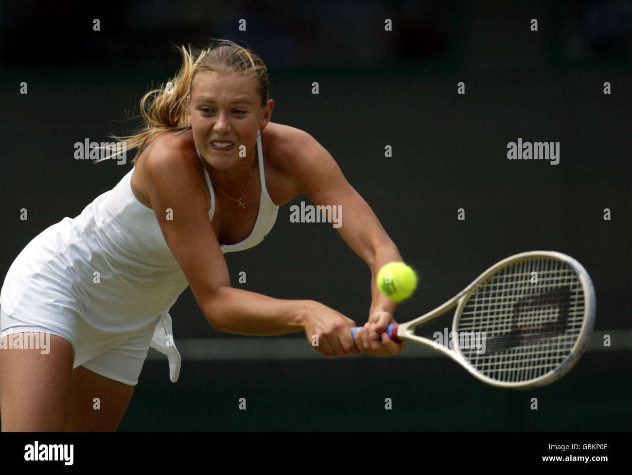 Tennis - Wimbledon 2004 - Third Round - Maria Sharapova v Amy Frazier ...