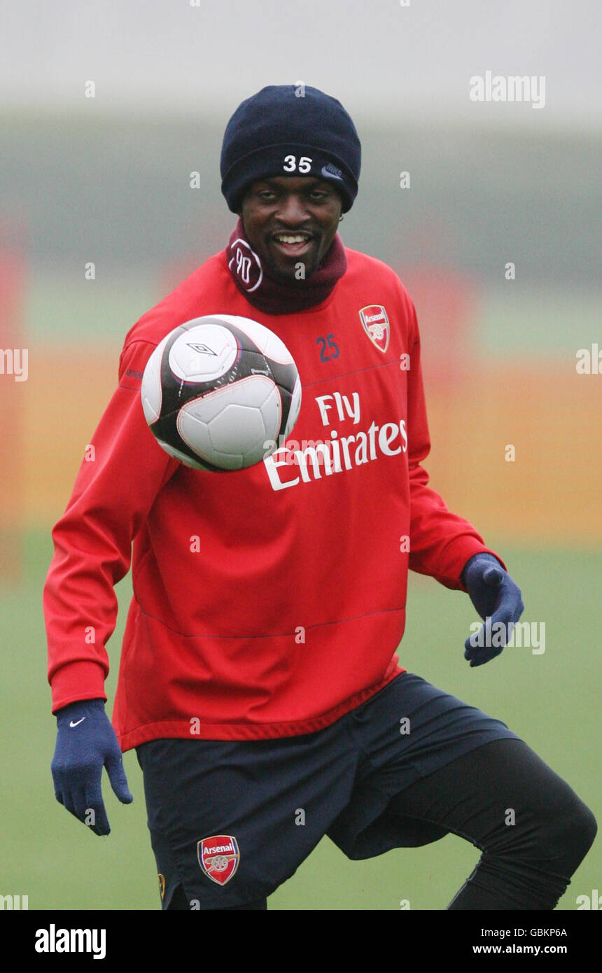 Soccer - Arsenal Training Session - London Colney Stock Photo - Alamy