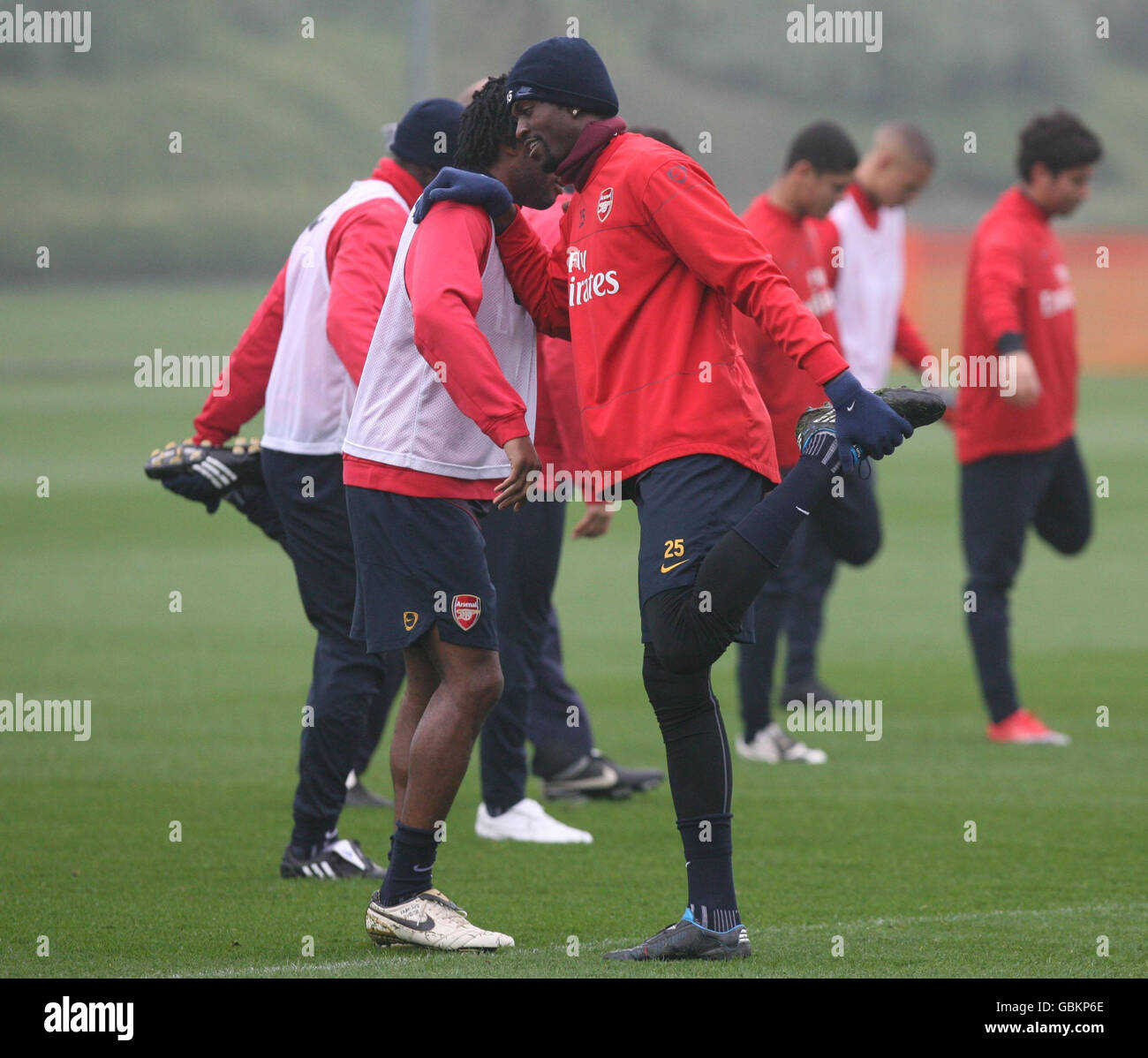 Soccer - Arsenal Training Session - London Colney Stock Photo - Alamy
