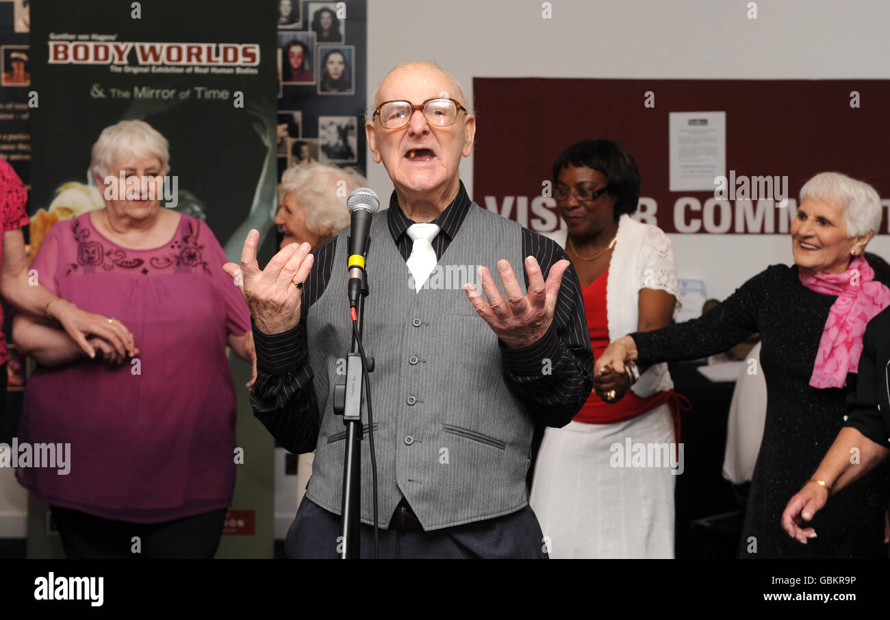 The Zimmers perform at Body Worlds Exhibition Stock Photo - Alamy