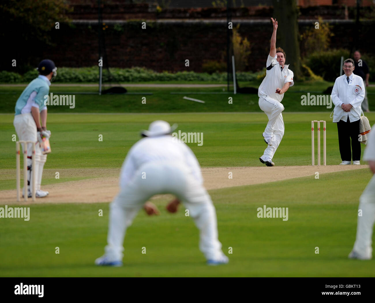 Cricket - MCC v Rugby School - The Close Stock Photo - Alamy
