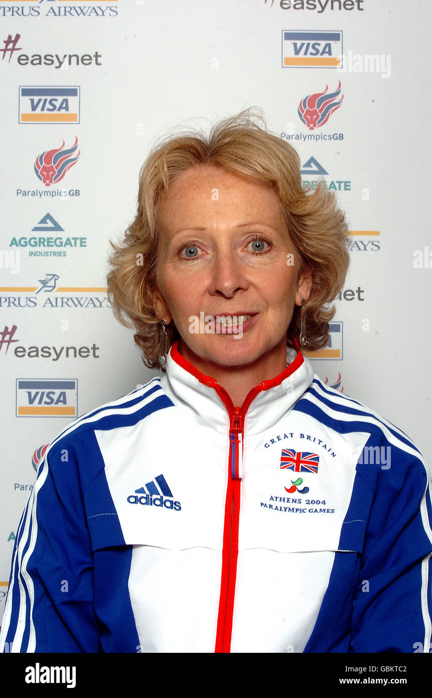 Athens Olympics 2004 - Great Britain Paralympic Team. Jane Young Stock ...