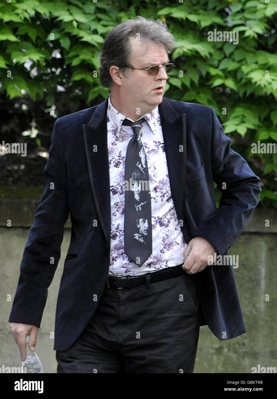 Paul Merton arrives at St Bride's Church in Fleet Street, London, for ...