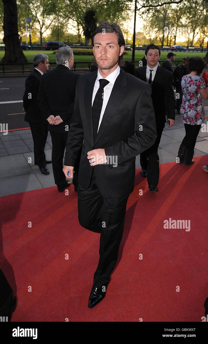 Bristol City's Jamie McAllister arrives at the PFA Player of the Year ...