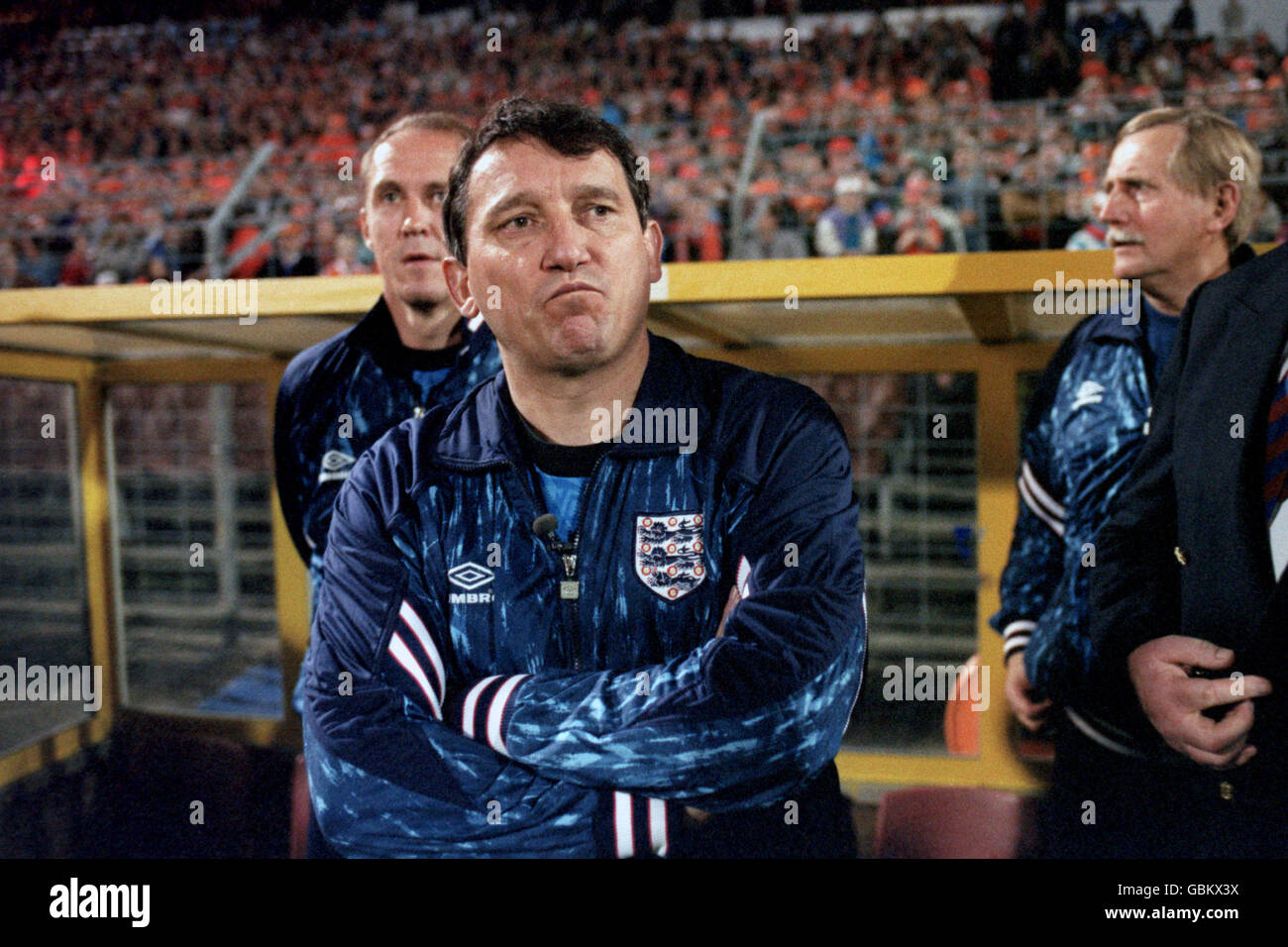 England Manager Graham Taylor can't hide his disappointment. Also ...