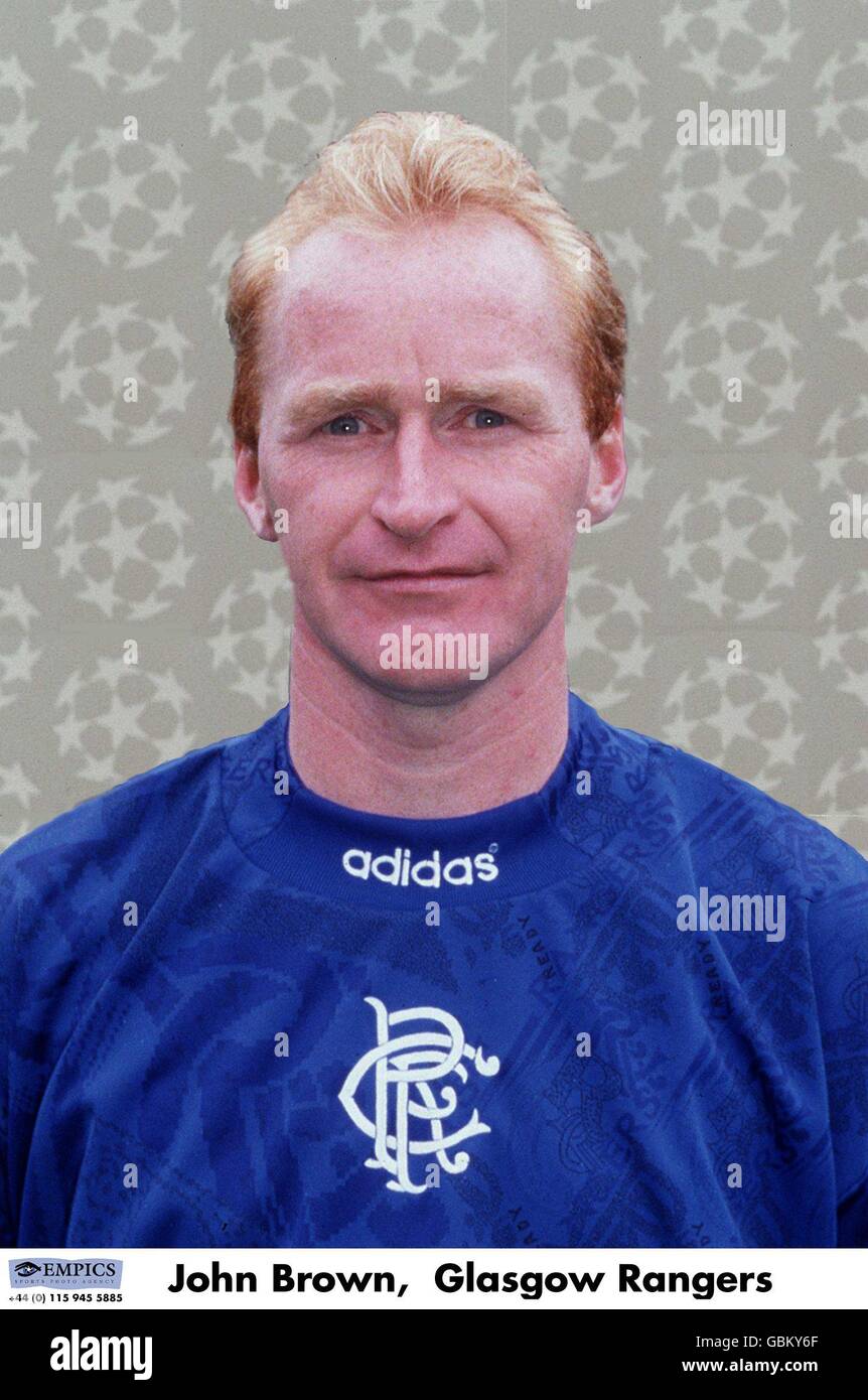 UEFA Champions League 1995/96 .... John Brown, Glasgow Rangers Stock ...