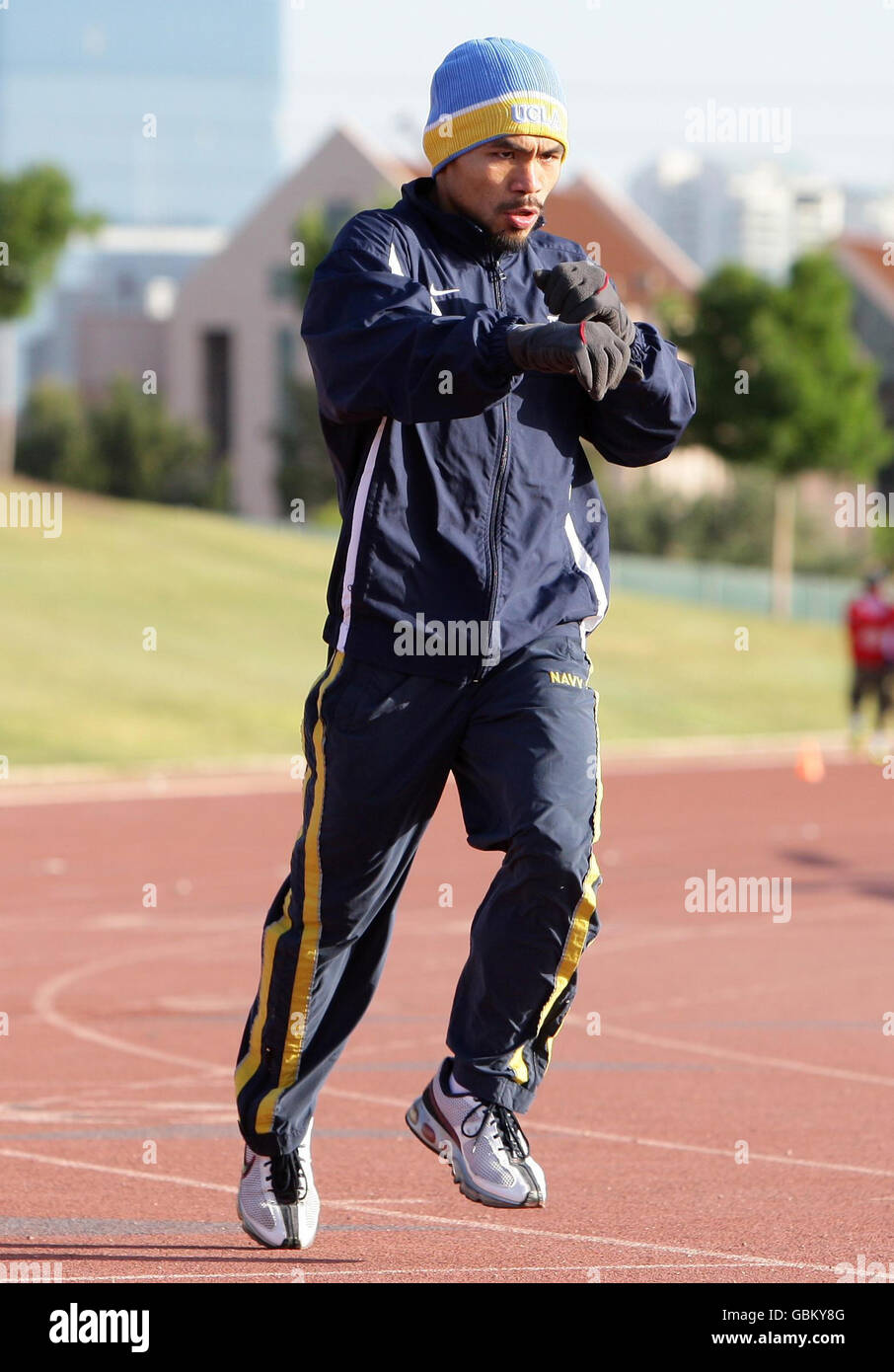 Boxing - Manny Pacquiao Training Session - UNLV Running Track. Manny ...
