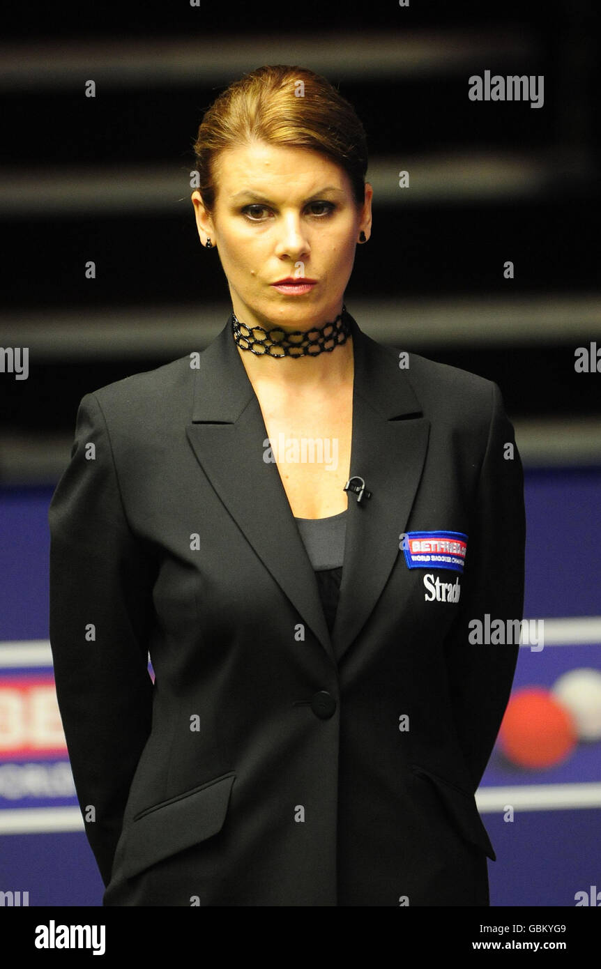First female snooker referee michaela hi-res stock photography and ...