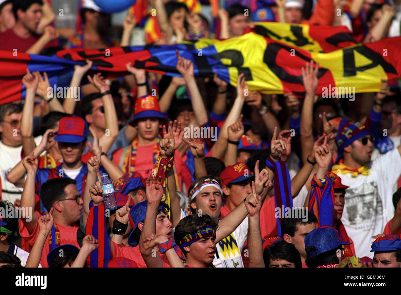 In the european cup final at wembley stadium hi-res stock photography ...