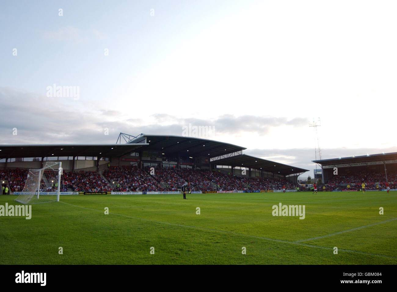 Soccer - Friendly - Wrexham v Liverpool. General view of the Racecourse ...