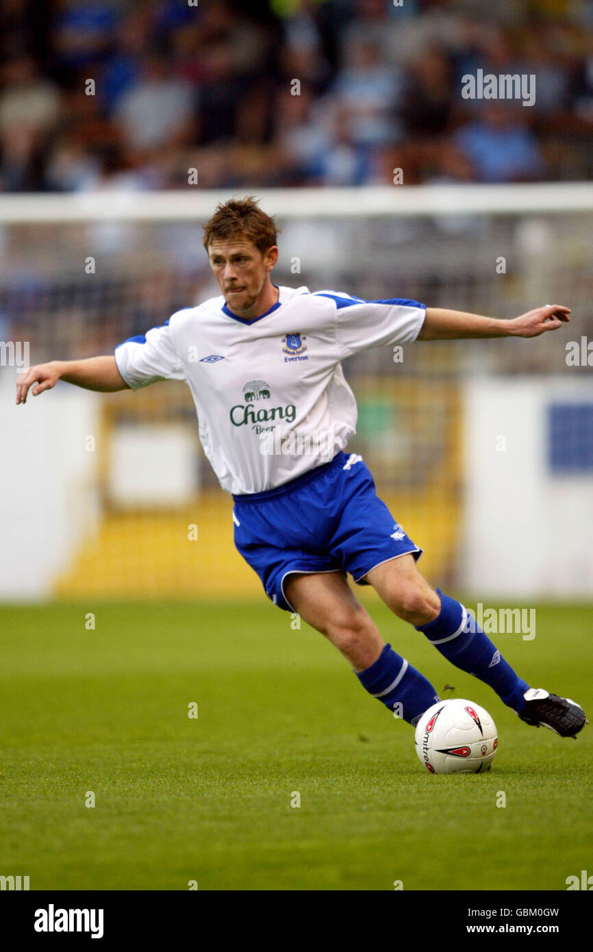 Soccer - Friendly - Burnley v Everton. Gary Naysmith, Everton Stock ...