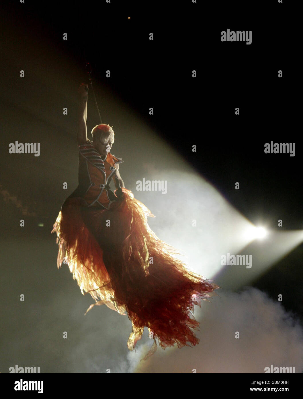 Pink Performing in Concert - London. Pink performing at the O2 Arena in ...