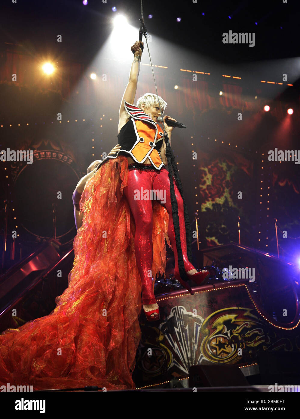 Pink Performing in Concert - London Stock Photo - Alamy