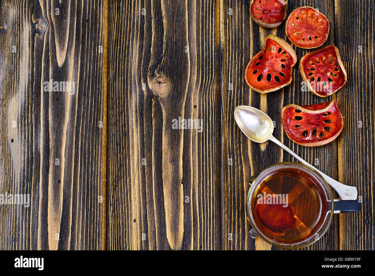 Tea Matum, Wood Apple Stock Photo - Alamy