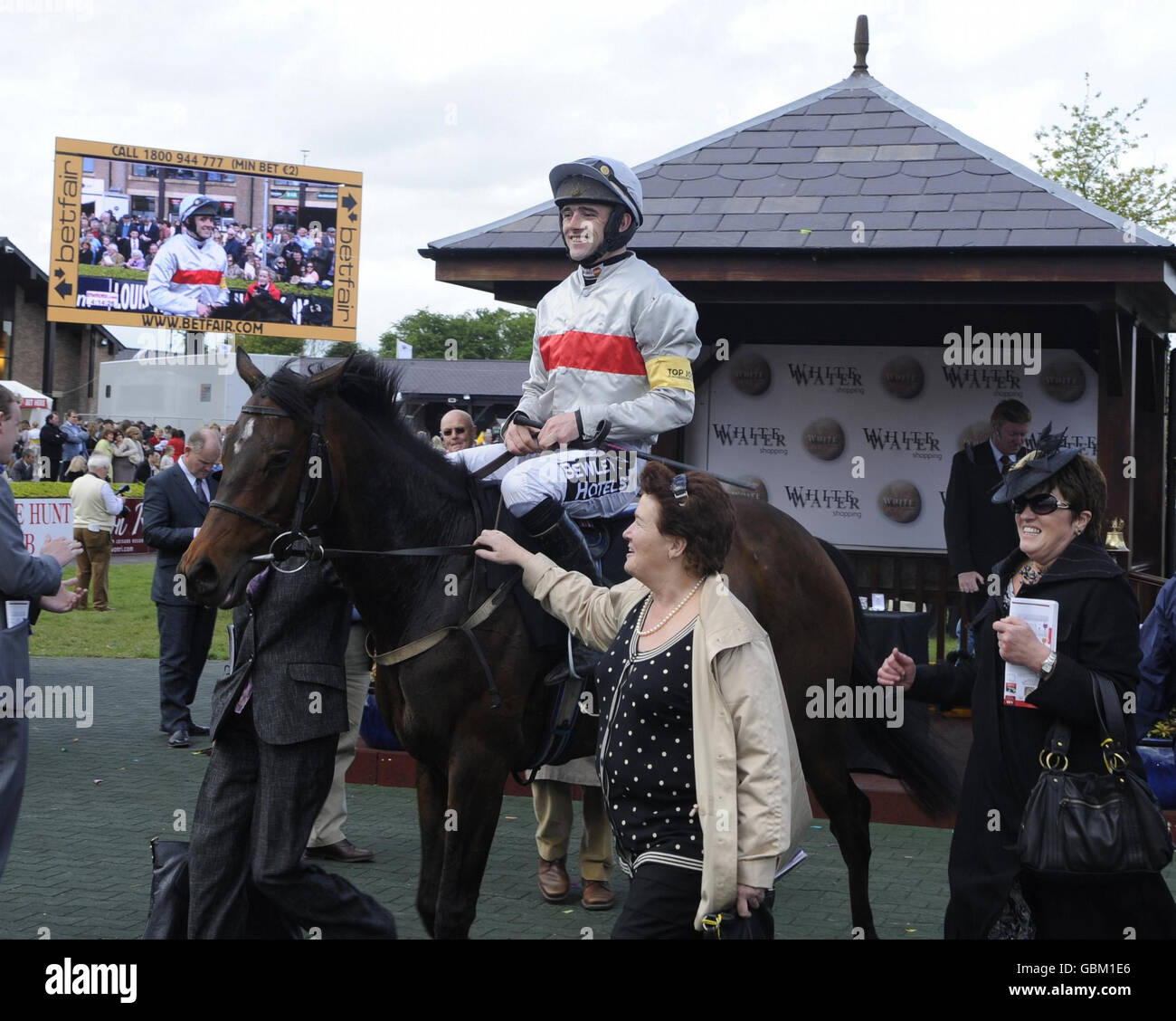 Jockey Ruby Walsh up on Sesanta is all smiles after winning The ...
