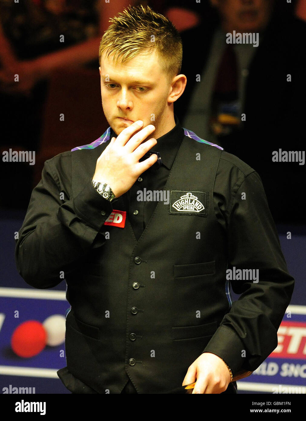 Northern Ireland's Mark Allen during the Betfred.com World Snooker ...
