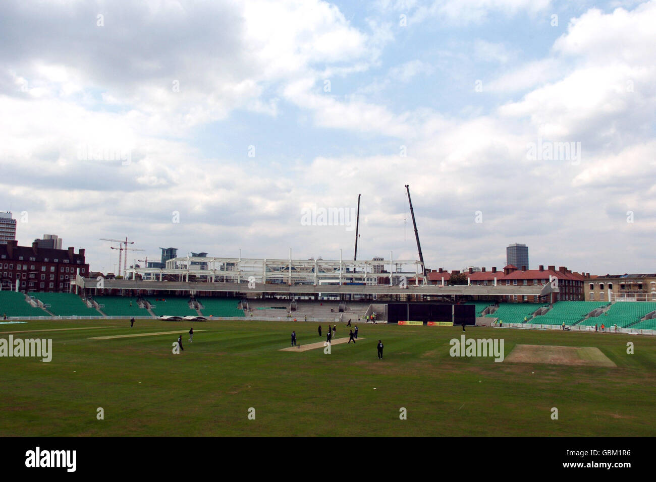 Construction underway brit oval hi-res stock photography and images - Alamy