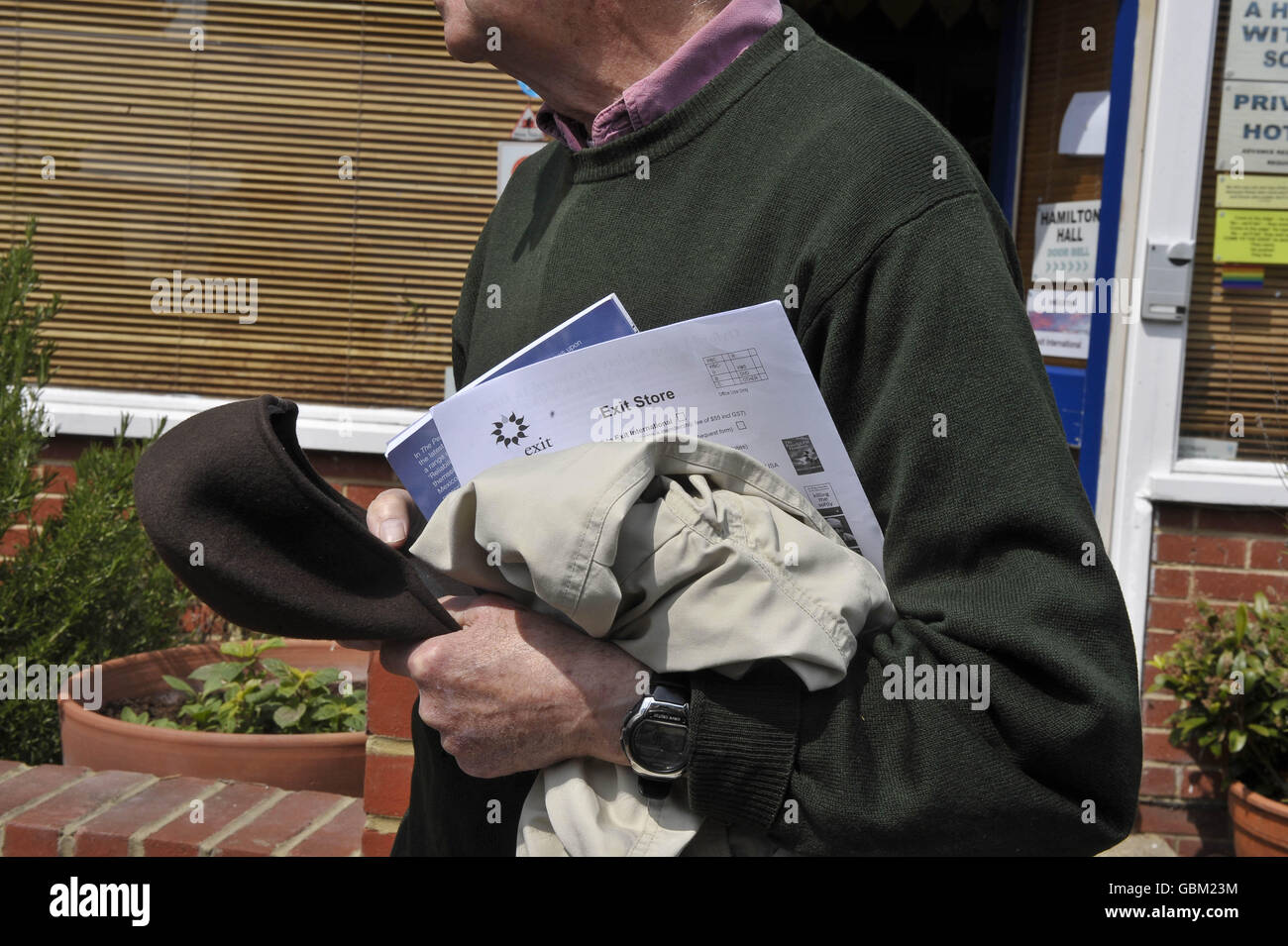 Edward Gwinnell, 79, from Yovil, outside Hamilton Hall Hotel ...
